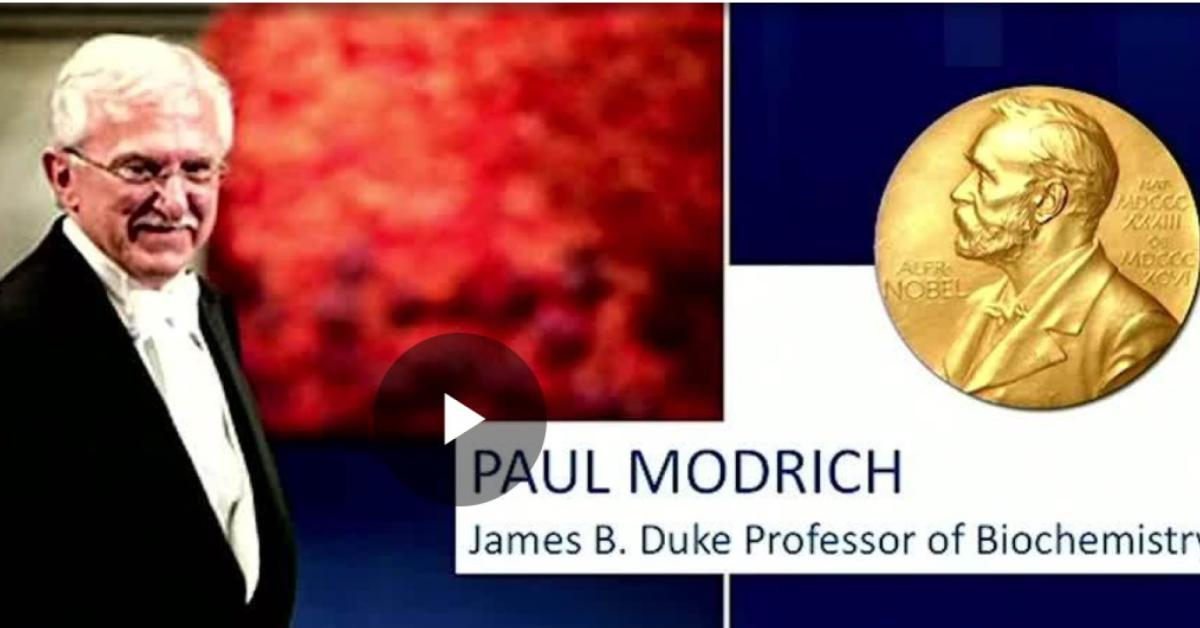 Paul Modrich Shares the 2015 Nobel Prize in Chemistry | Duke Department of Biochemistry